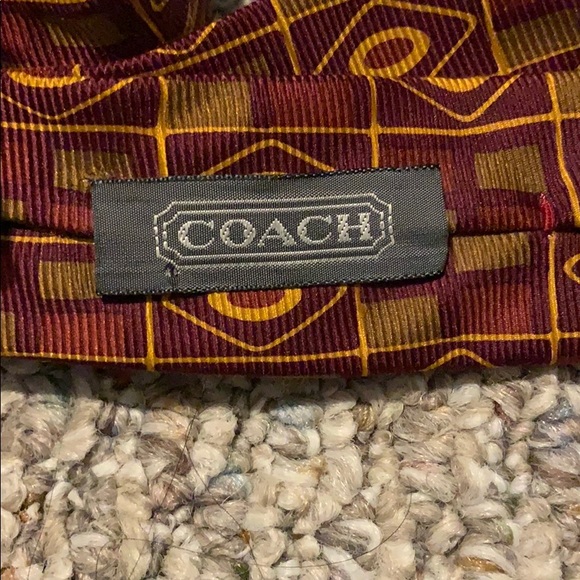 Coach | Accessories | Mens Coach Silk Tie Made In Italy | Poshmark
